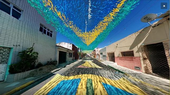 Recorre las calles de Brasil dedicadas al Mundial con Street View
