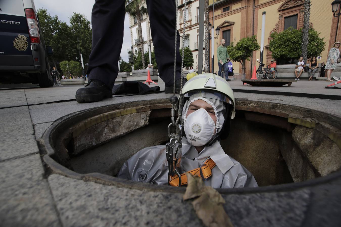Así trabaja la Unidad de Subsuelo de la Policía Nacional en Sevilla