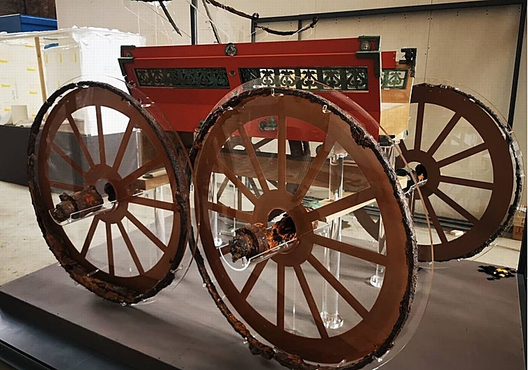 La asombrosa reconstrucción de la 'Carroza de los esposos' de Pompeya