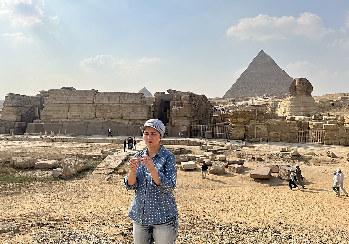 Las pirámides de Giza se construyeron junto a un brazo hoy desecado del ...