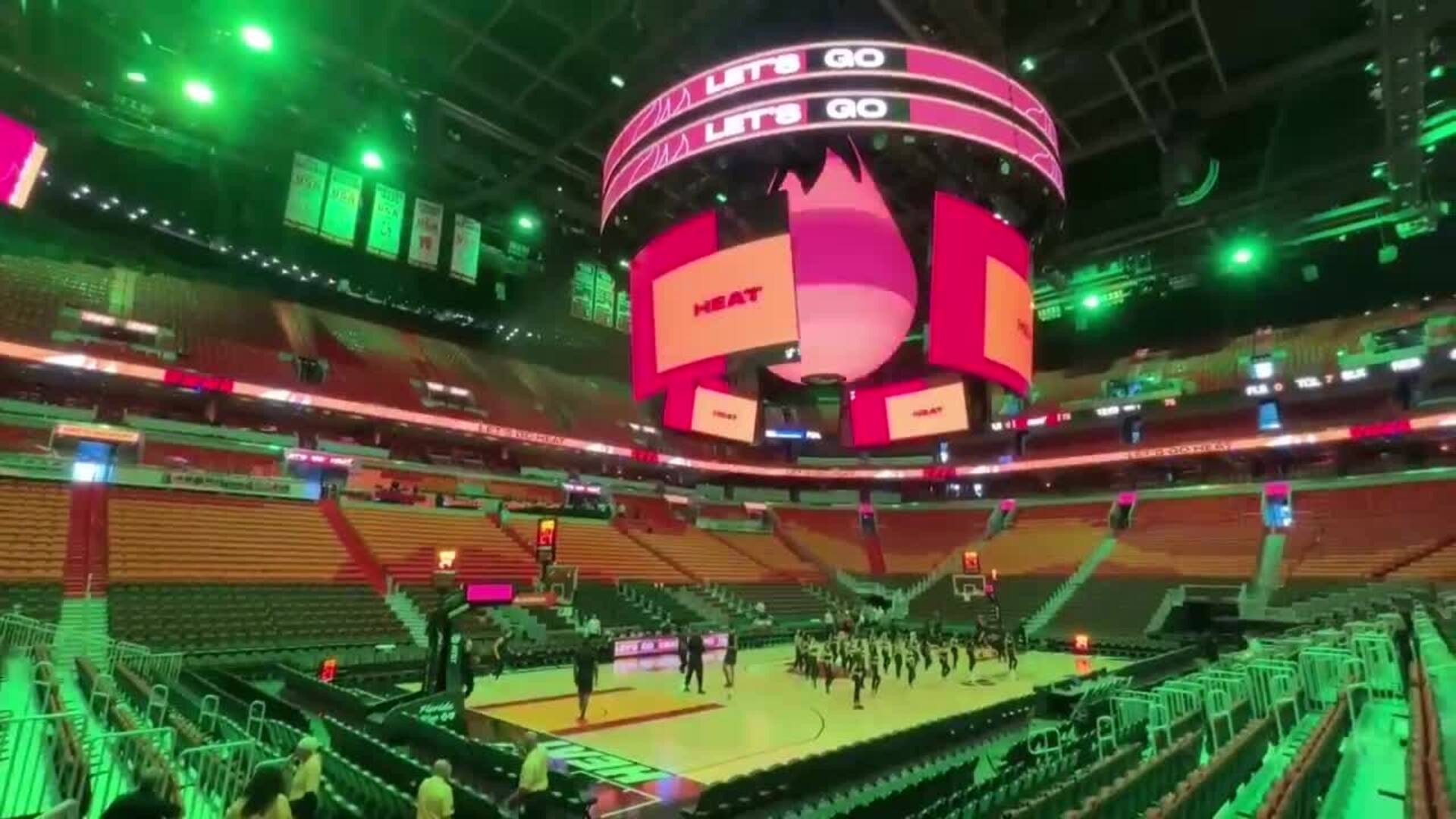 Así es la bola de fuego digital de los Miami Heat