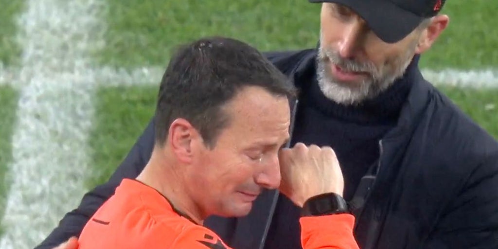 The bitter cry of a referee and the loving reaction of a coach in ...