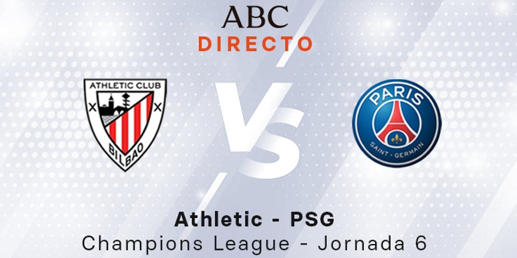 Athletic - PSG, en directo: resultado, ganador y goles del partido de la Champions League hoy