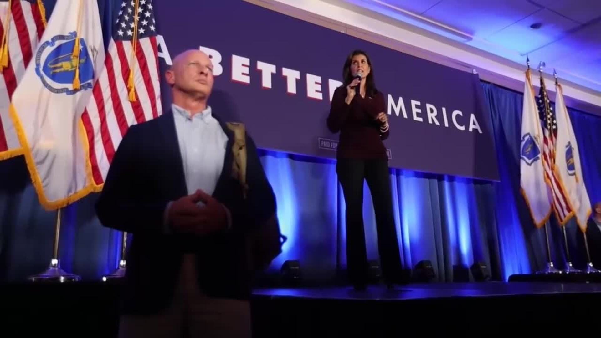 Imágenes del mitin de la candidata Nikki Haley en Massachusetts