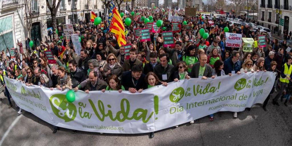 Manifestación 'Sí a la vida', en directo: última hora sobre la marcha hoy