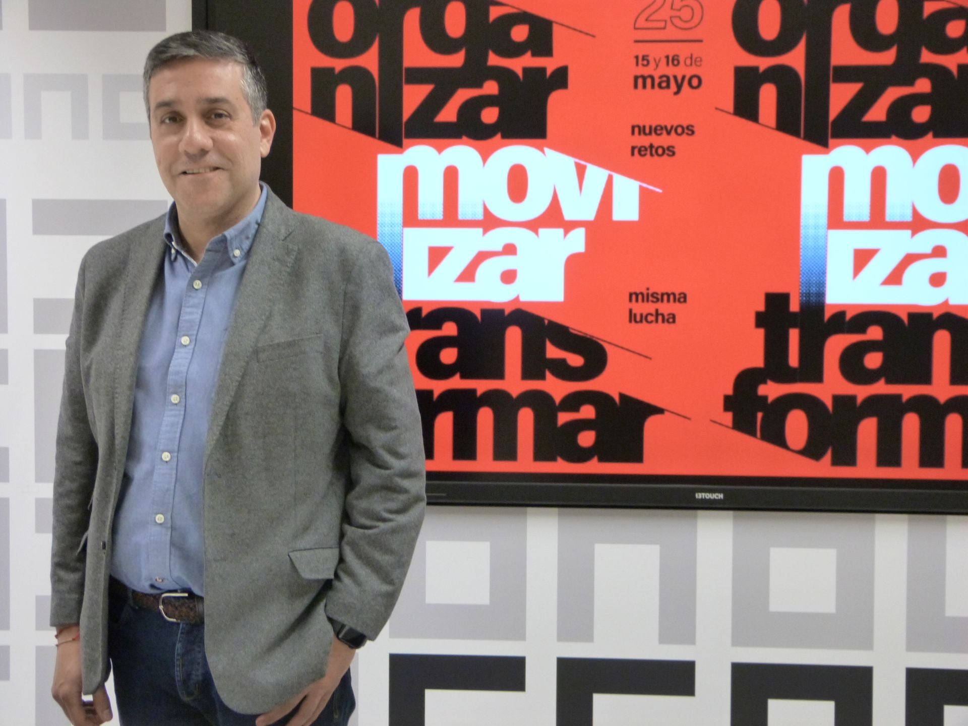 Javier Ortega presenta su candidatura para suceder a Paco de la Rosa al frente de CCOO