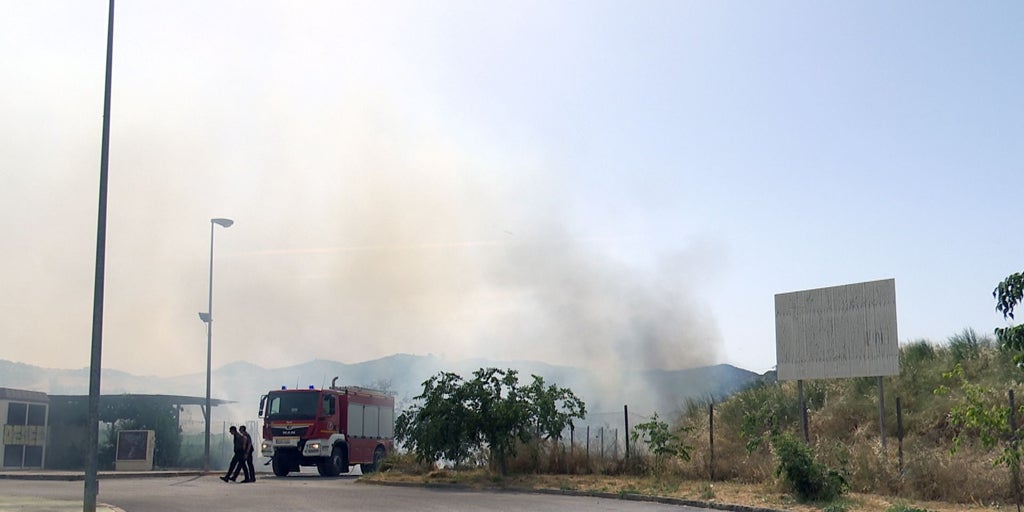Bomberos sofocan un incendio originado en el Barranco del Lobo