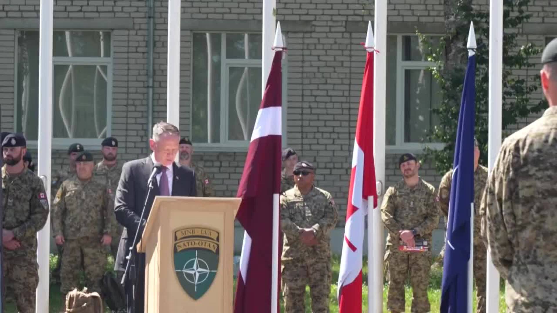 Relevo en el mando de la Brigada Multinacional de la OTAN en Letonia