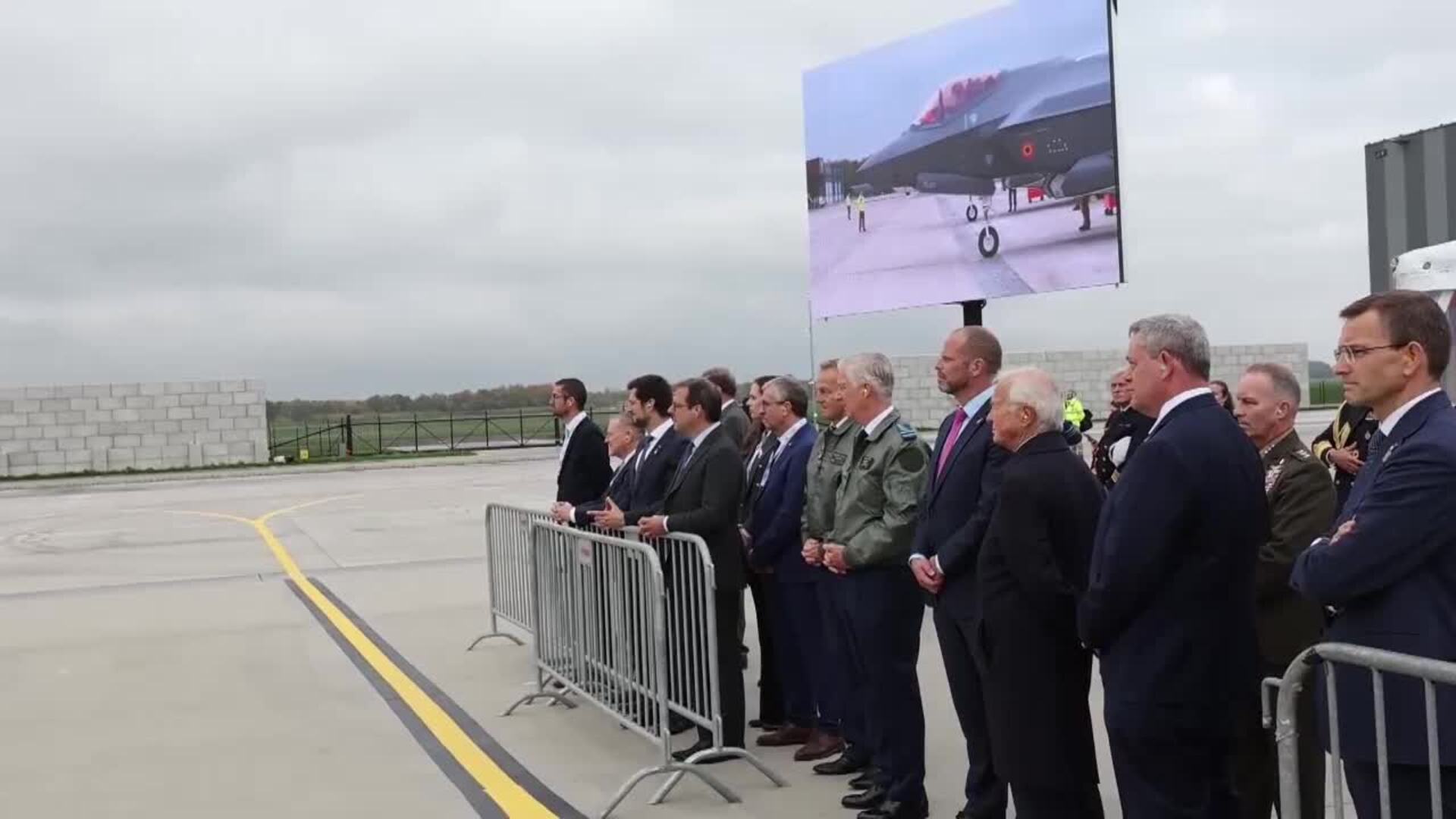 Primer lote de aviones de combate F35 entregado a la Fuerza Aérea Belga