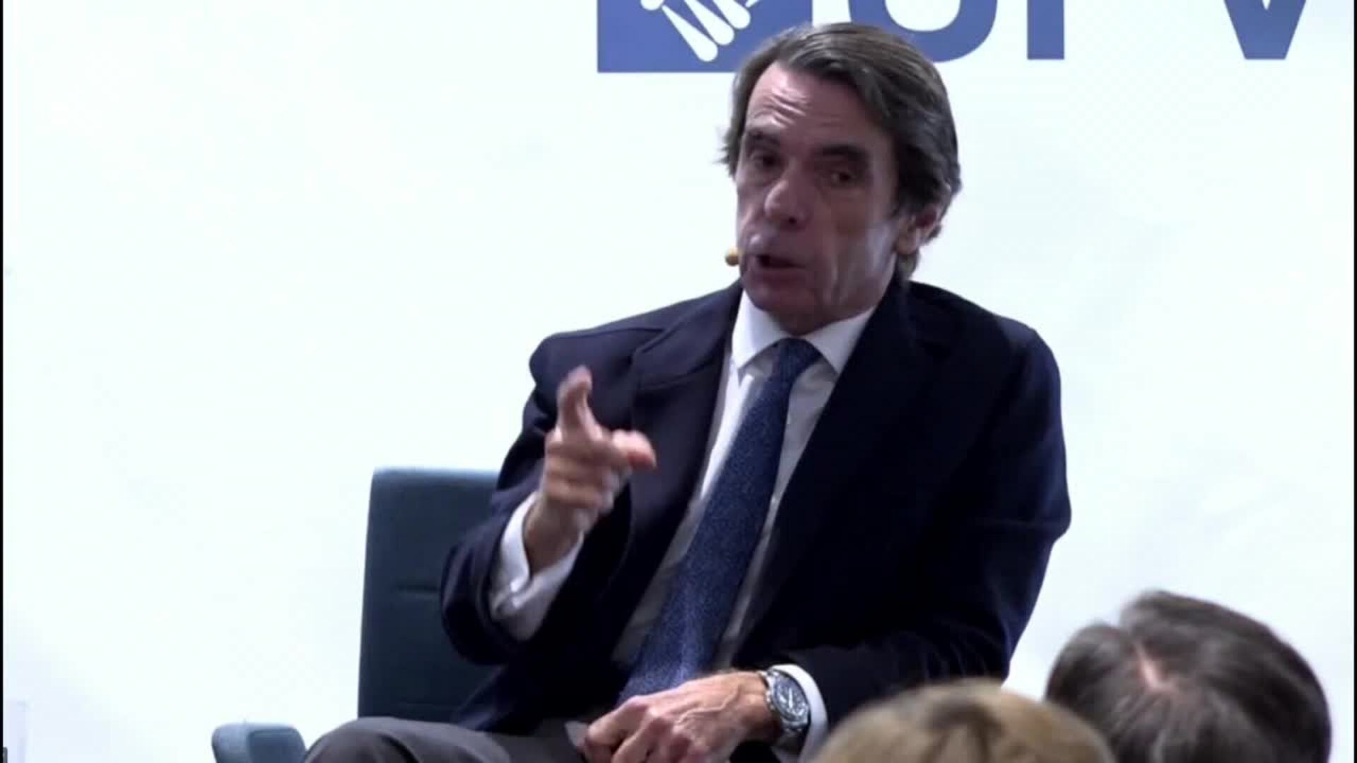 Aznar: El Gobierno estará fuera de la ley si no hay elecciones o ...