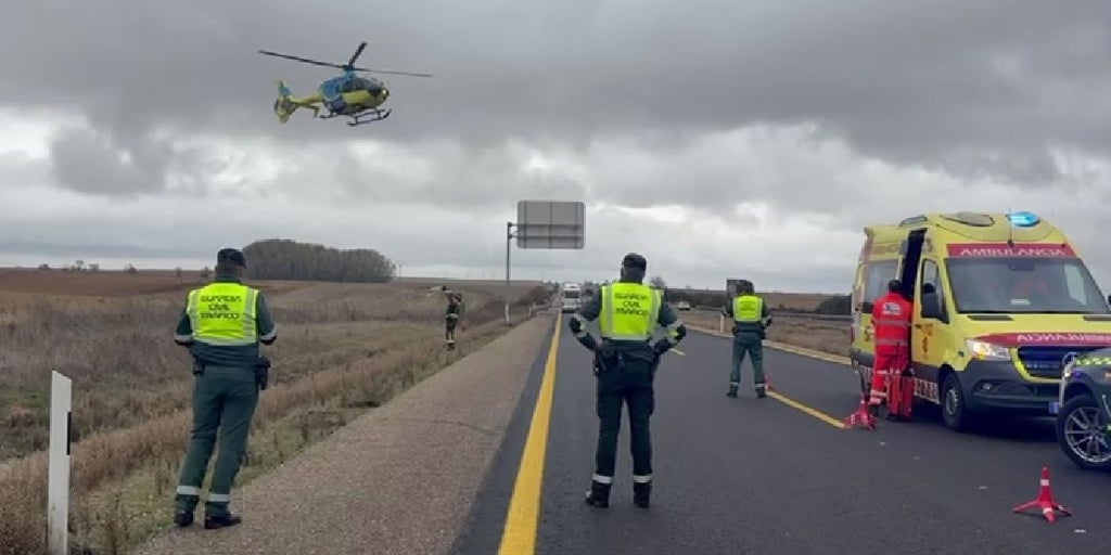 Un vehículo en sentido contrario en la A-6 provoca una colisión múltiple