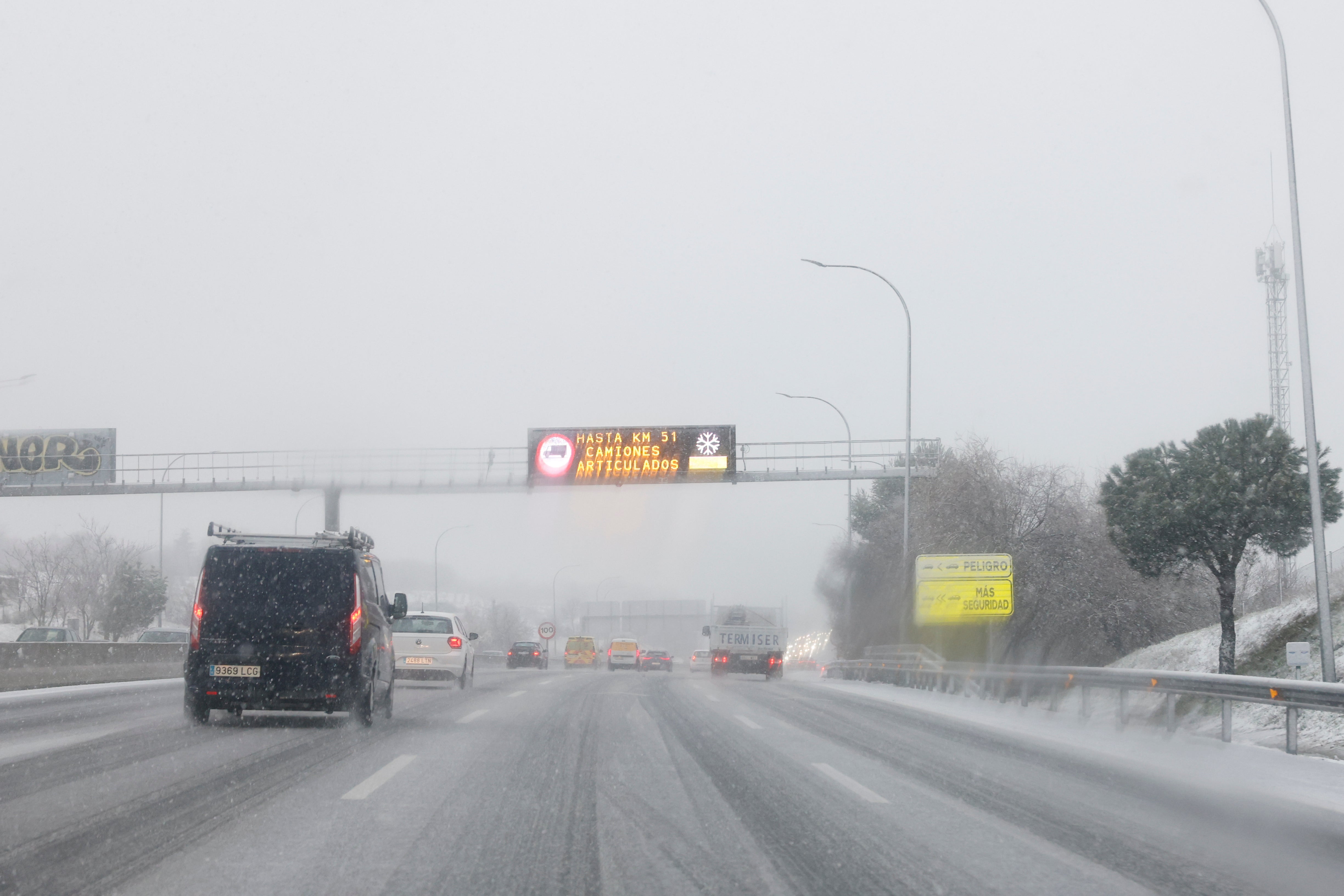 El temporal de nieve en Madrid, en imágenes