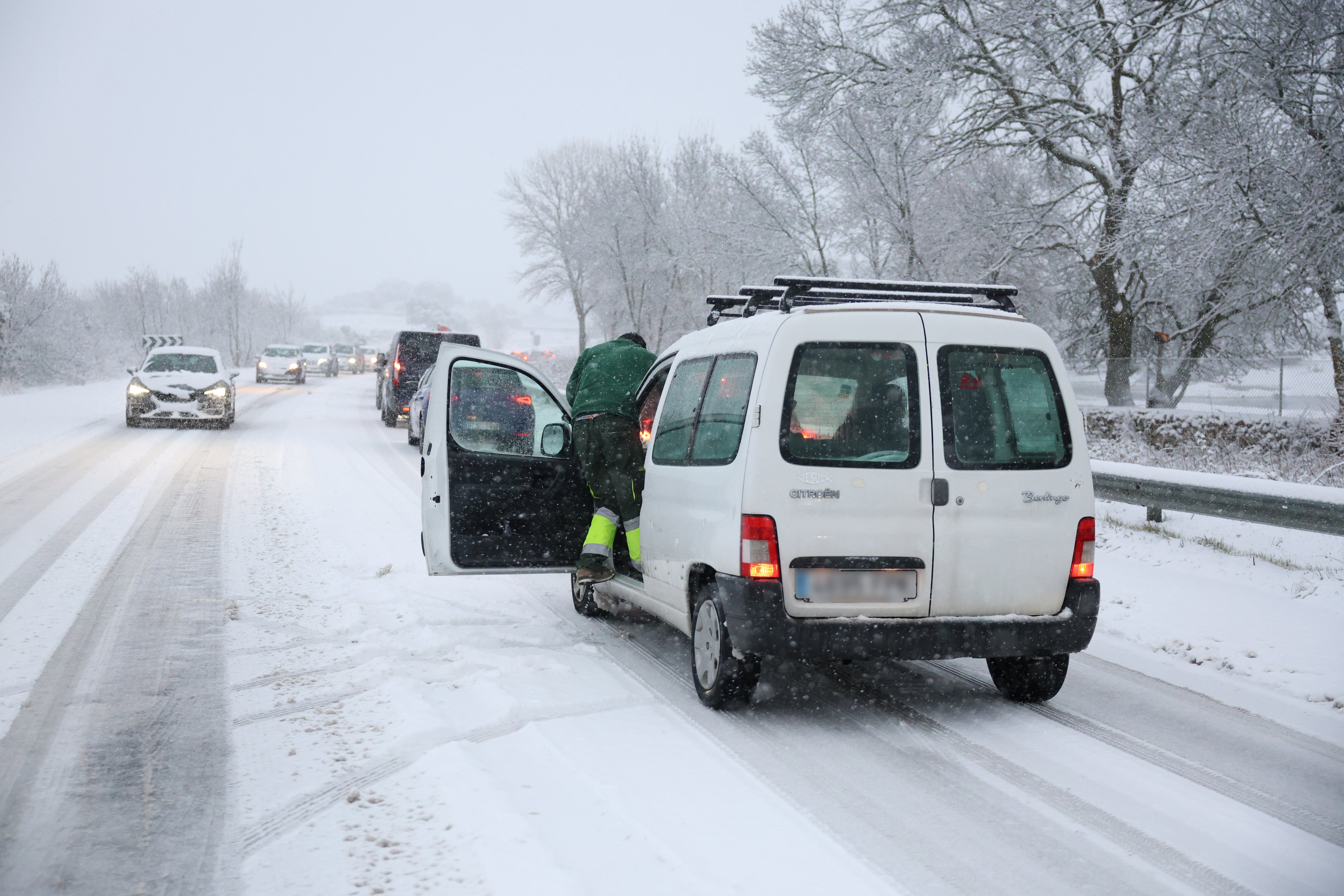 El temporal de nieve en Madrid, en imágenes