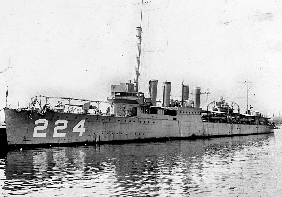 El «destructor fantasma» de la Segunda Guerra Mundial que apareció ...