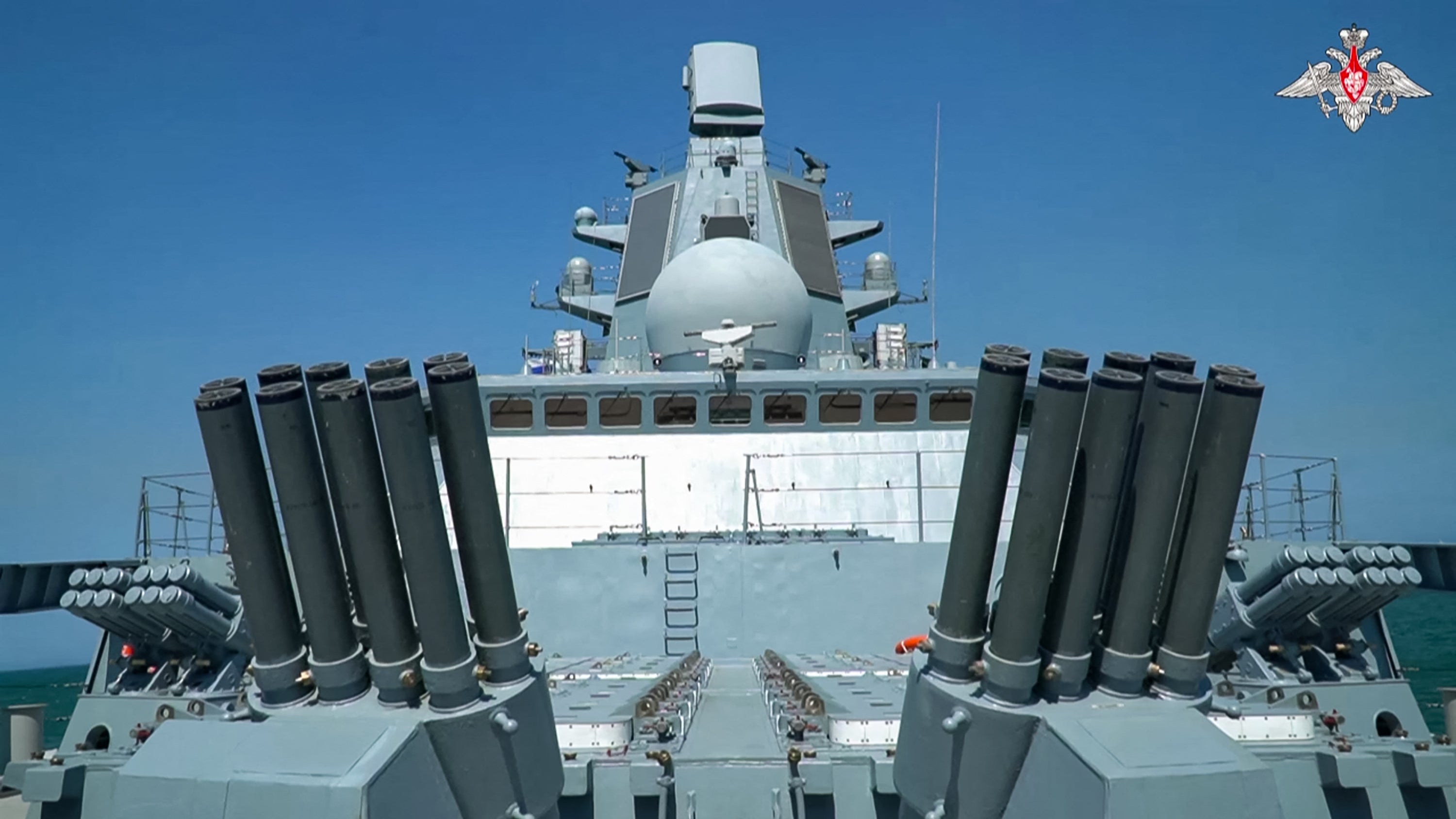 La fragata rusa Admiral Gorshkov, con misiles hipersónicos Tsirkón ...