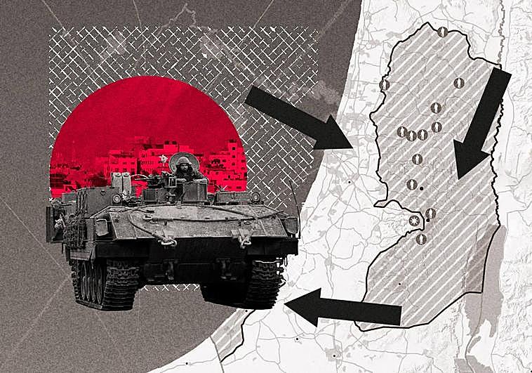 Los mapas para entender la guerra entre Israel y Palestina