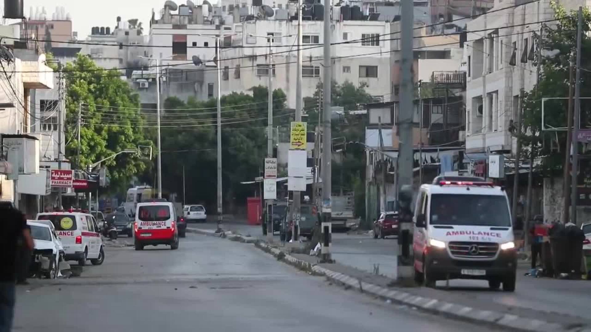 Celebran el velorio del palestino Motaz Al Nabulsi en Nablus