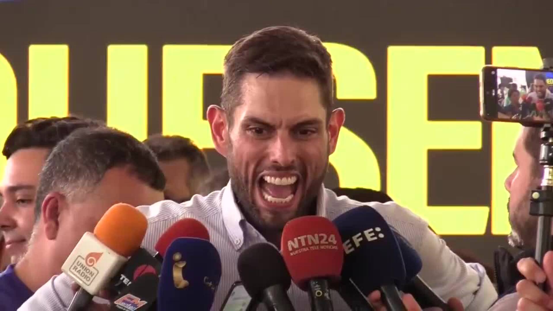 El candidato a gobernador Requesens invita al pueblo venezolano a ...