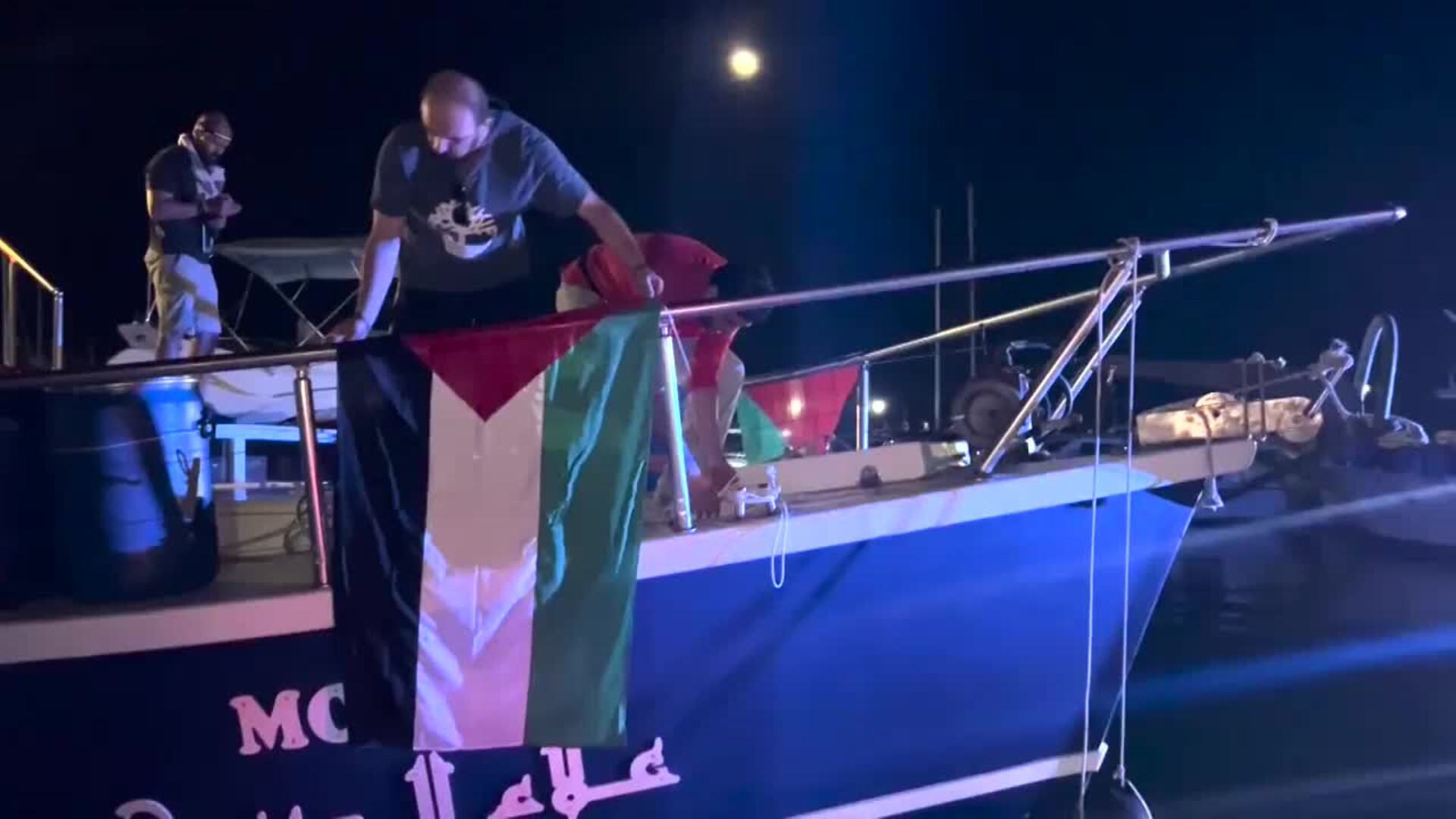 Un nuevo barco de la Flotilla Global Sumud sale desde Túnez rumbo a Gaza