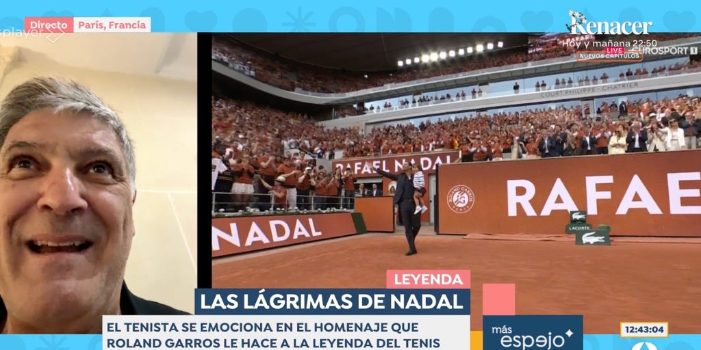 Espejo Público: El emotivo consejo de Toni Nadal a Rafa Nadal tras su homenaje en Roland Garros ...