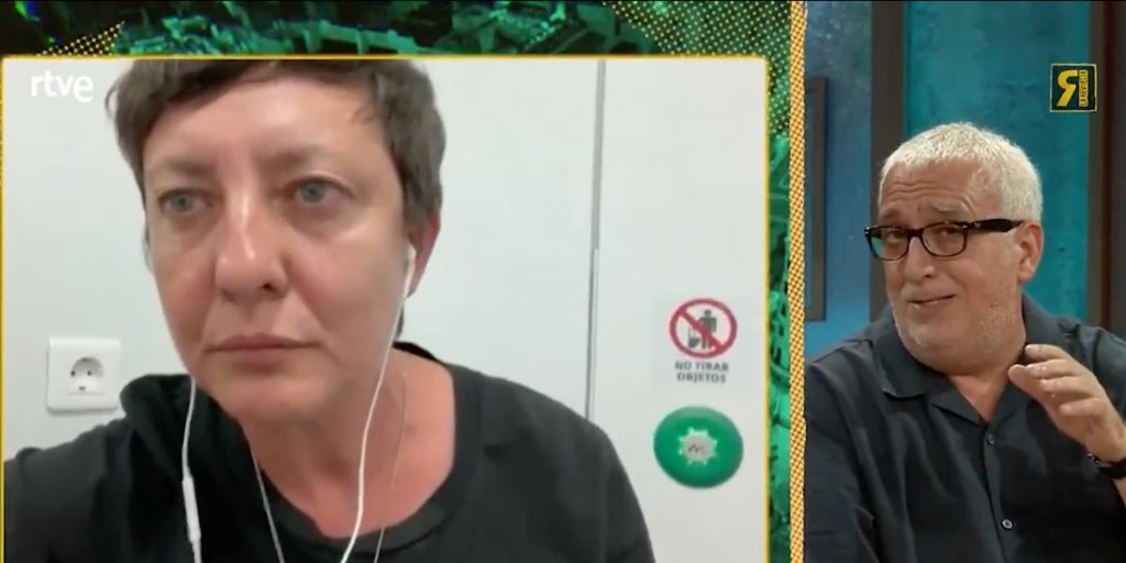 Eva Hache entra en directo en 'La revuelta' desde el baño de un AVE