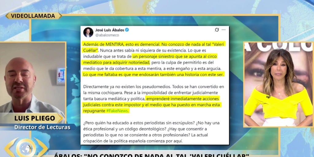 La mirada crítica: El director de 'Lecturas' se enfrenta a Ábalos tras ...