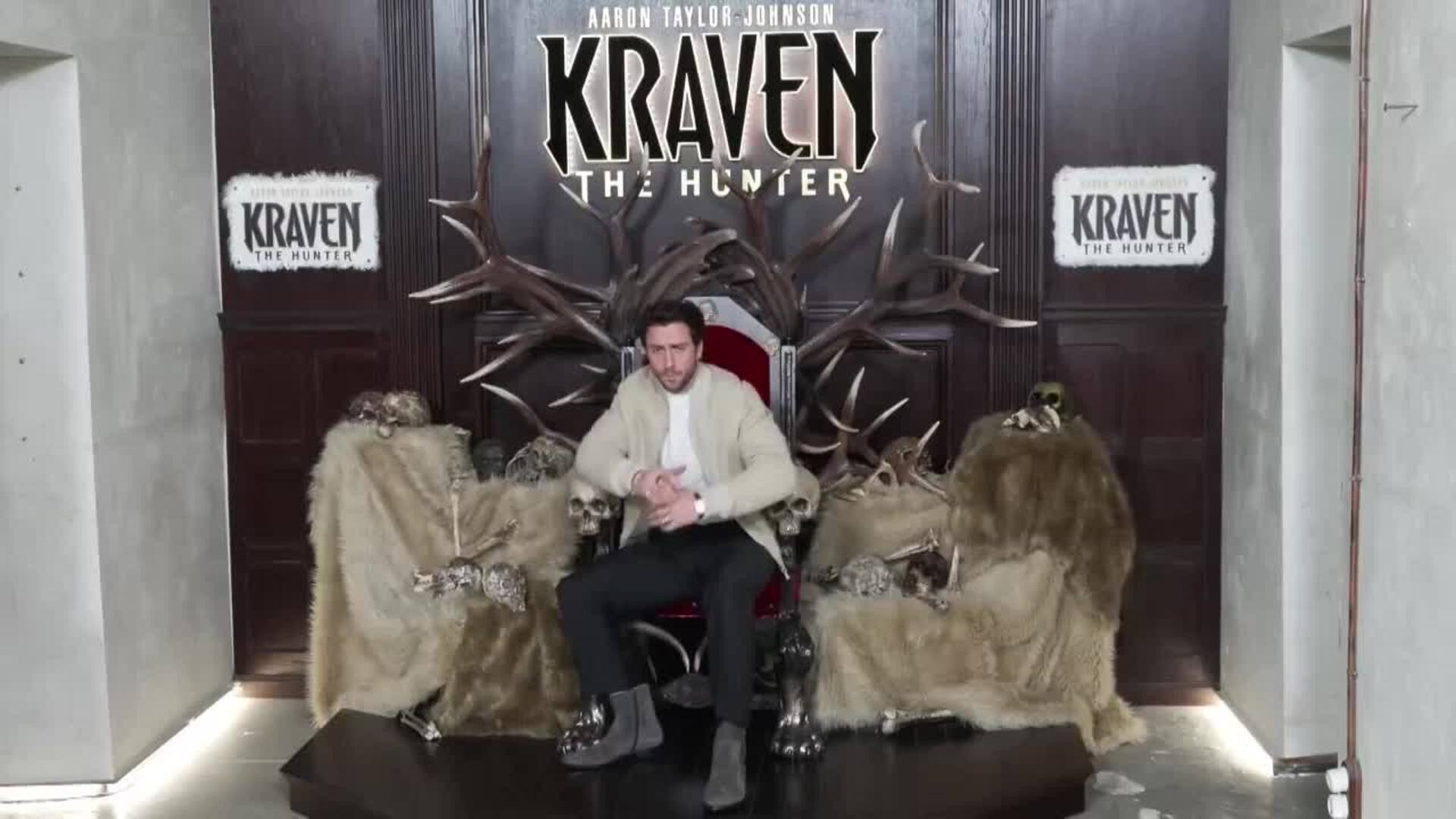 El actor Aaron Taylor-Johnson presenta en España 'Kraven el cazador'