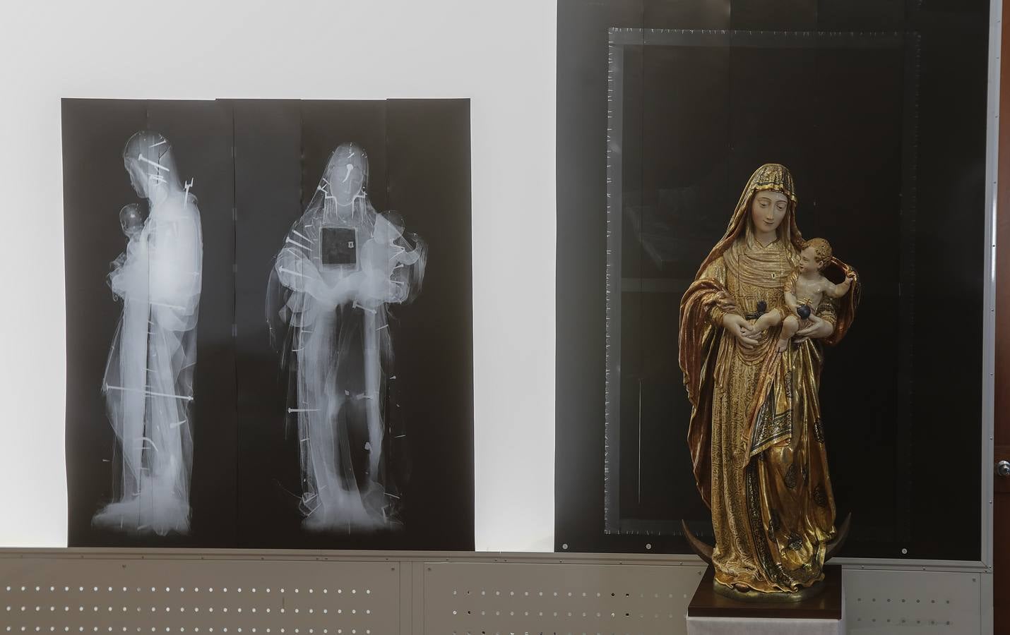 Presentación de la restauración de la escultura 'Virgen con Niño' de ...
