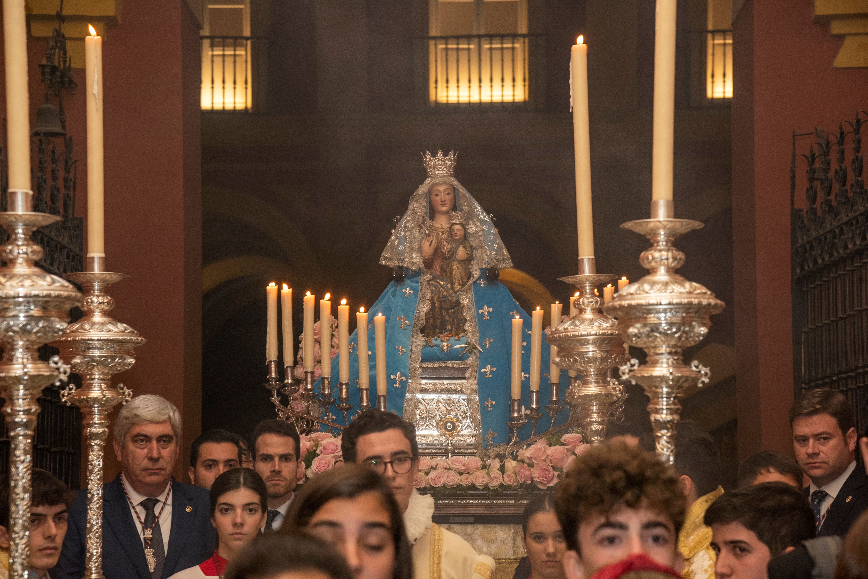 La Virgen de Valme a su llegada a la Catedral