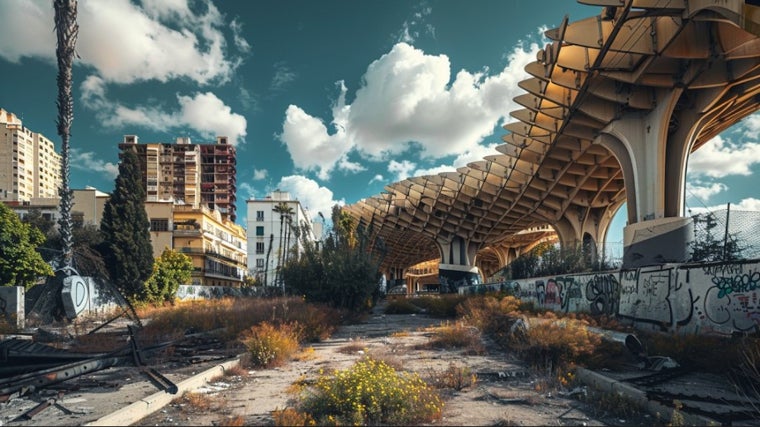 Así sería la Sevilla del futuro, según la inteligencia artificial Así sería la Sevilla del futuro, según la inteligencia artificial