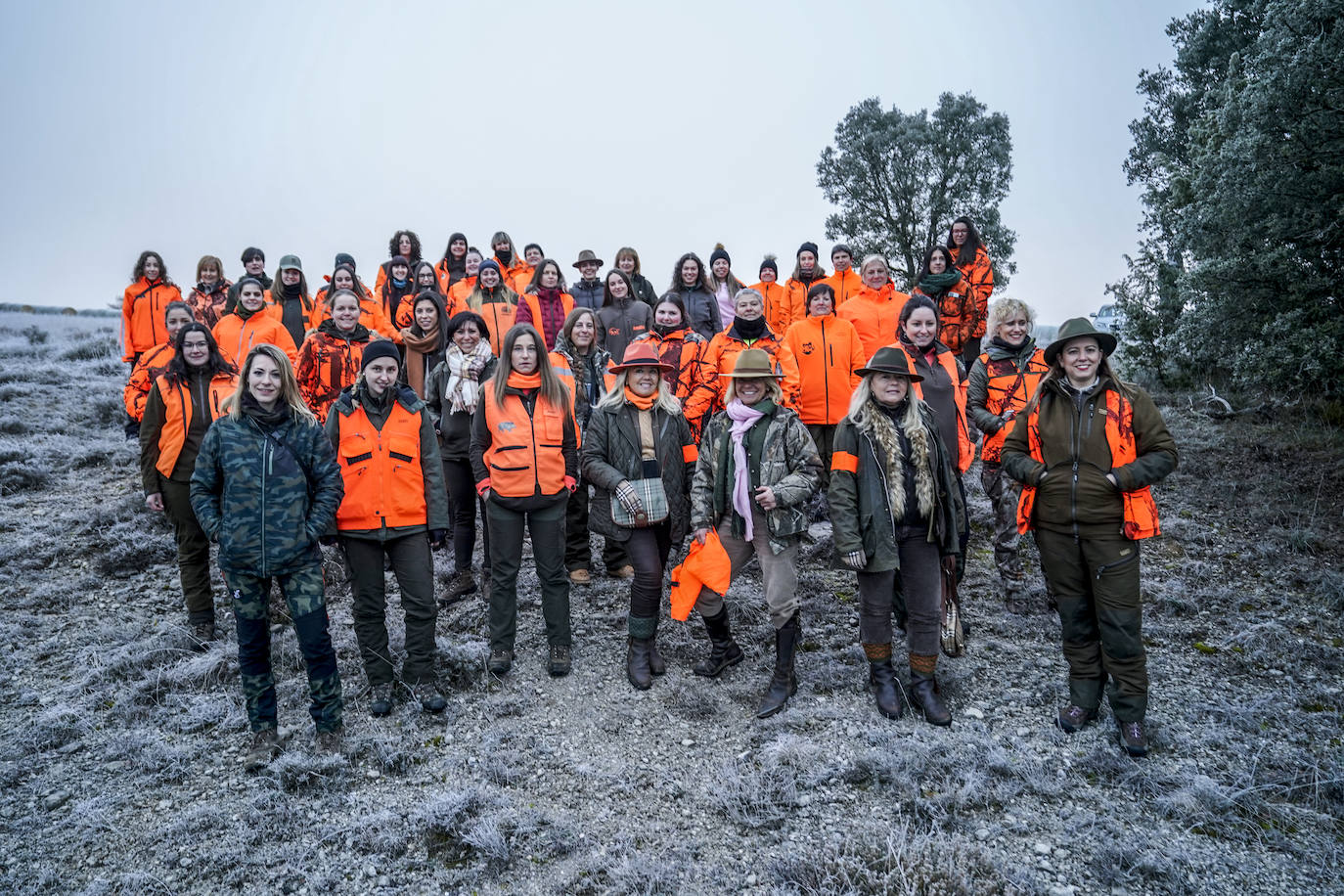 La primera batida de caza exclusivamente femenina en imágenes