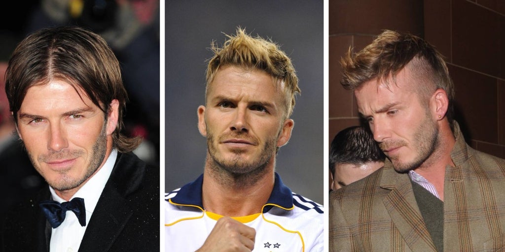 Así ha evolucionado el pelo de David Beckham: cortes, tintes y peinados ...