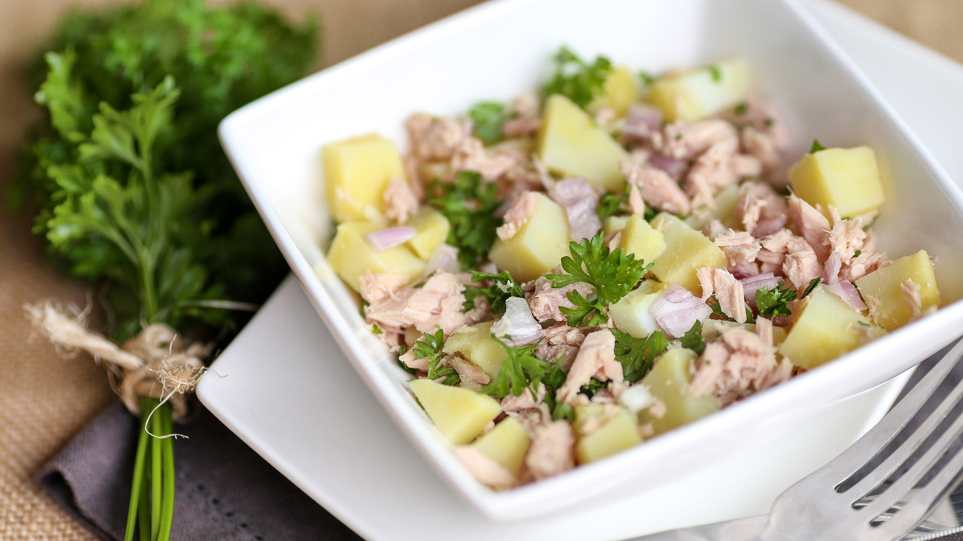 Ensalada De Patata Y Atún Gurmé