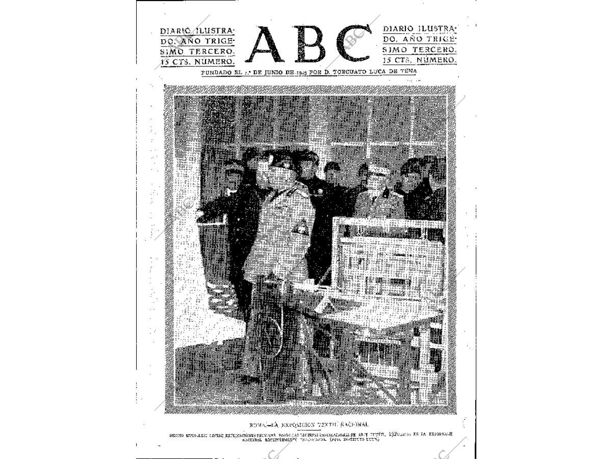 Periódico ABC SEVILLA 11-12-1937,portada - Archivo ABC