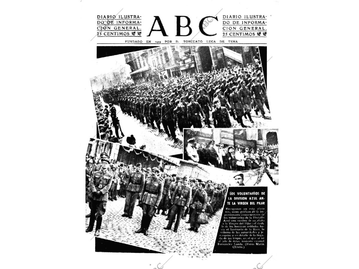 Periódico ABC MADRID 18-08-1942,portada - Archivo ABC