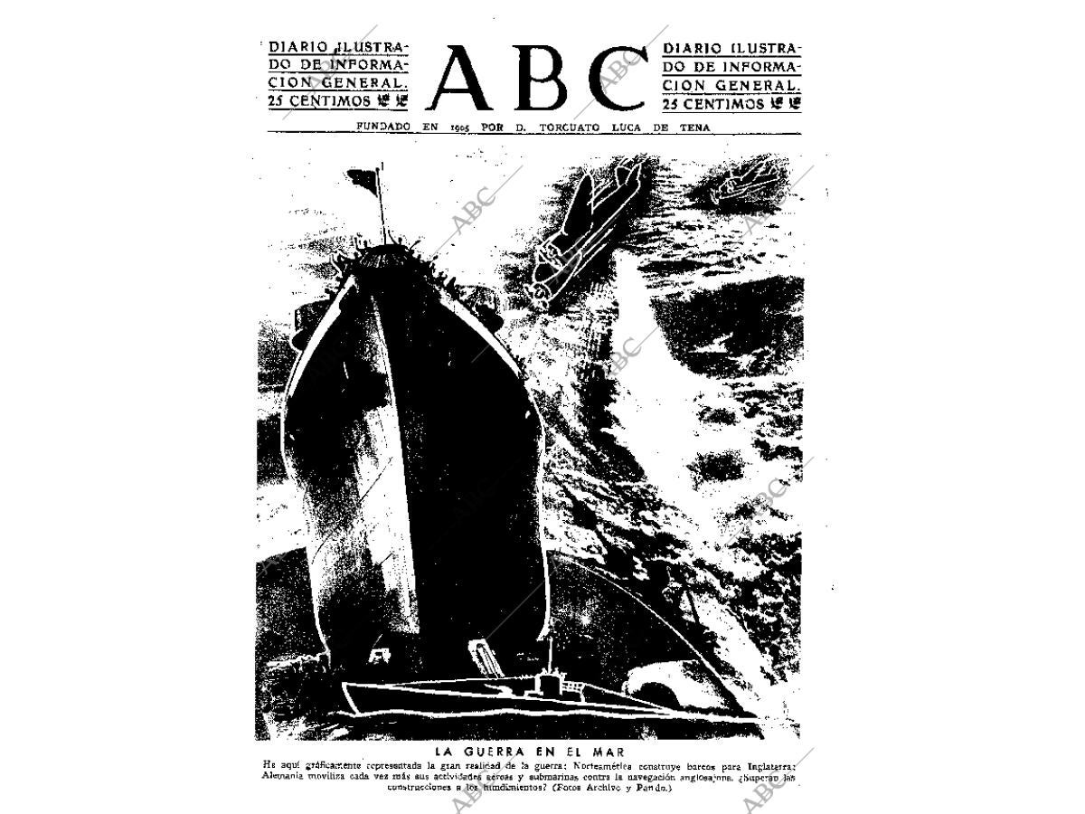 Periódico ABC SEVILLA 13-09-1942,portada - Archivo ABC