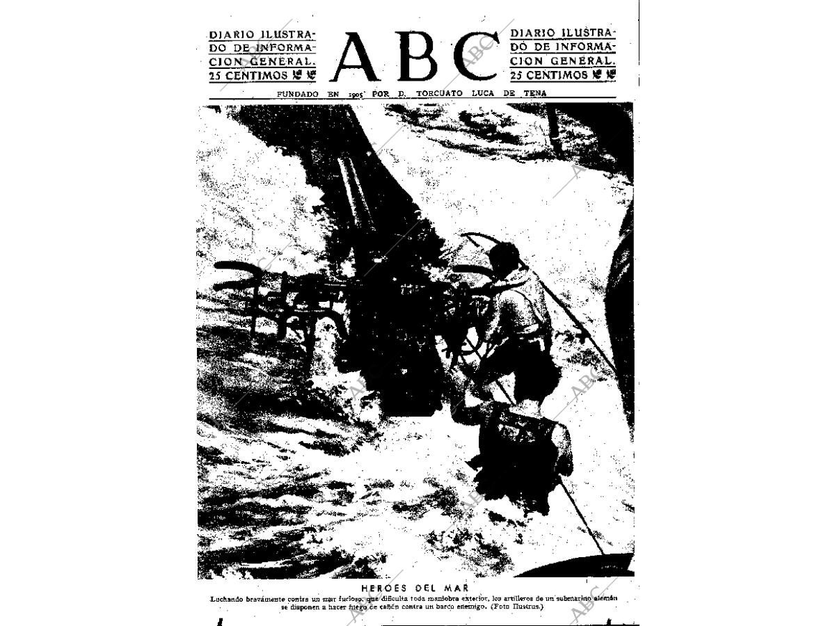 Periódico ABC SEVILLA 13-10-1942,portada - Archivo ABC
