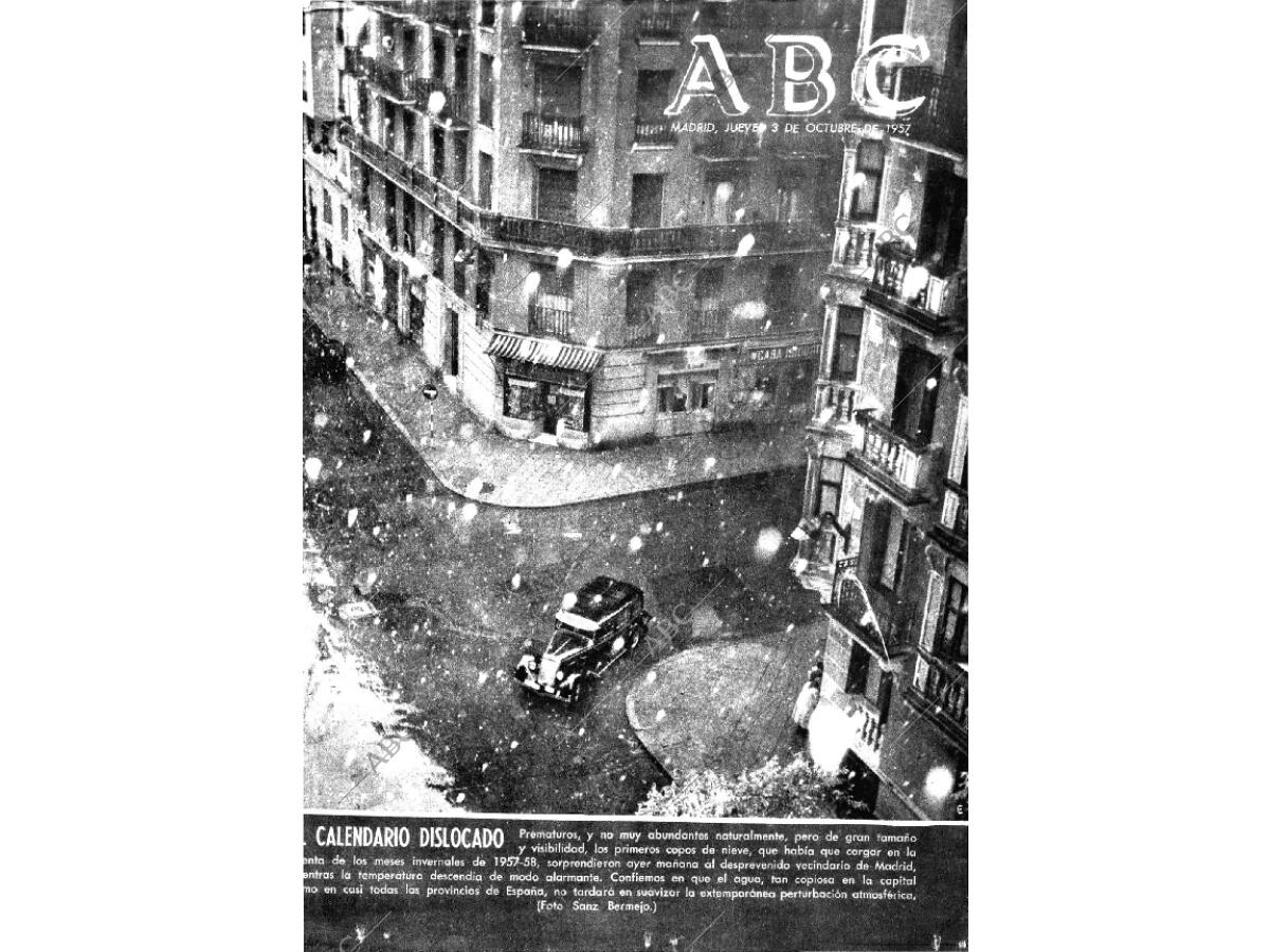 Periódico ABC MADRID 03-10-1957,portada - Archivo ABC