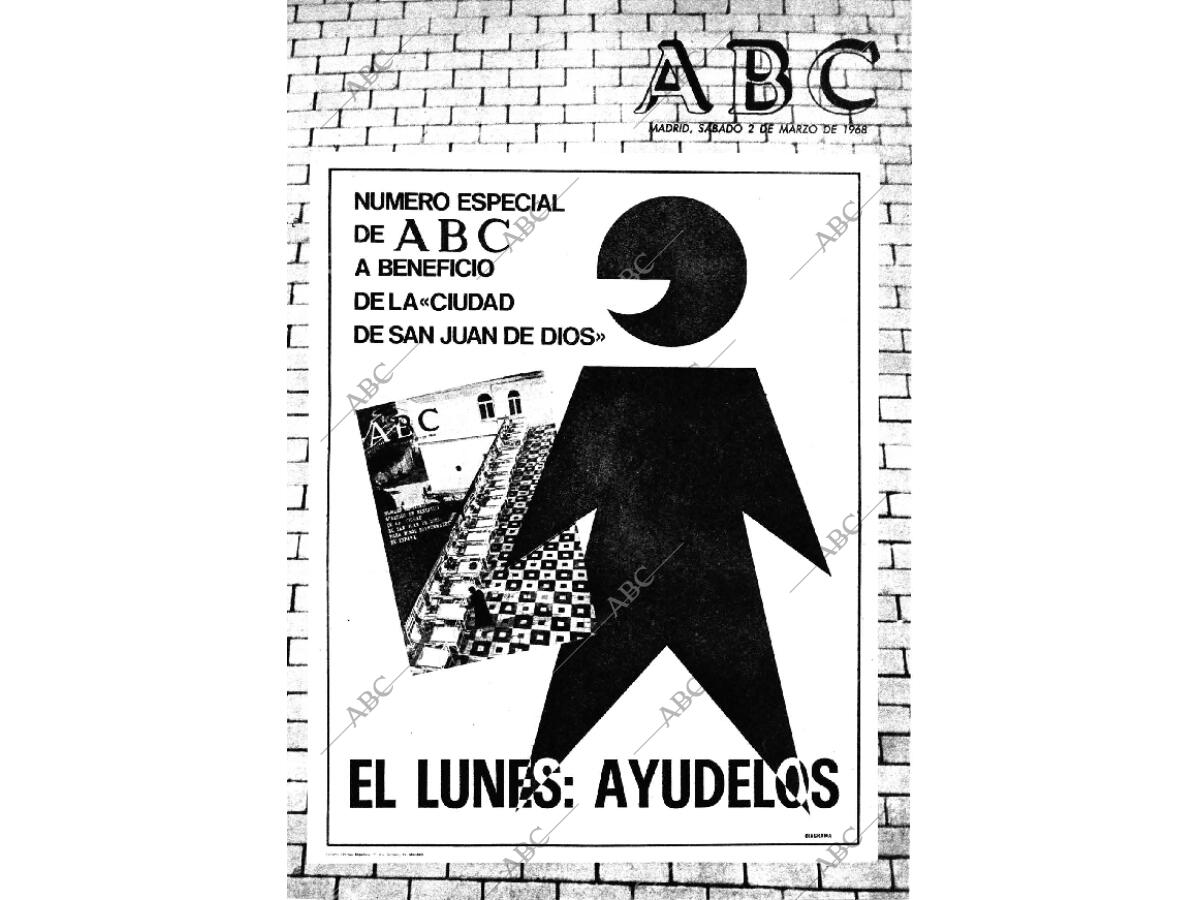 Periódico ABC MADRID 02-03-1968,portada - Archivo ABC