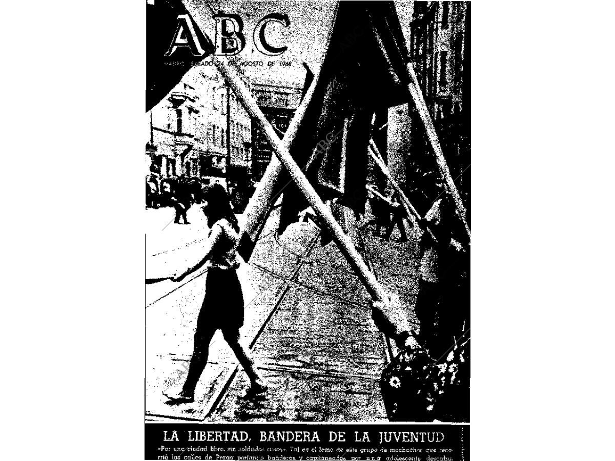 Periódico ABC MADRID 24-08-1968,portada - Archivo ABC