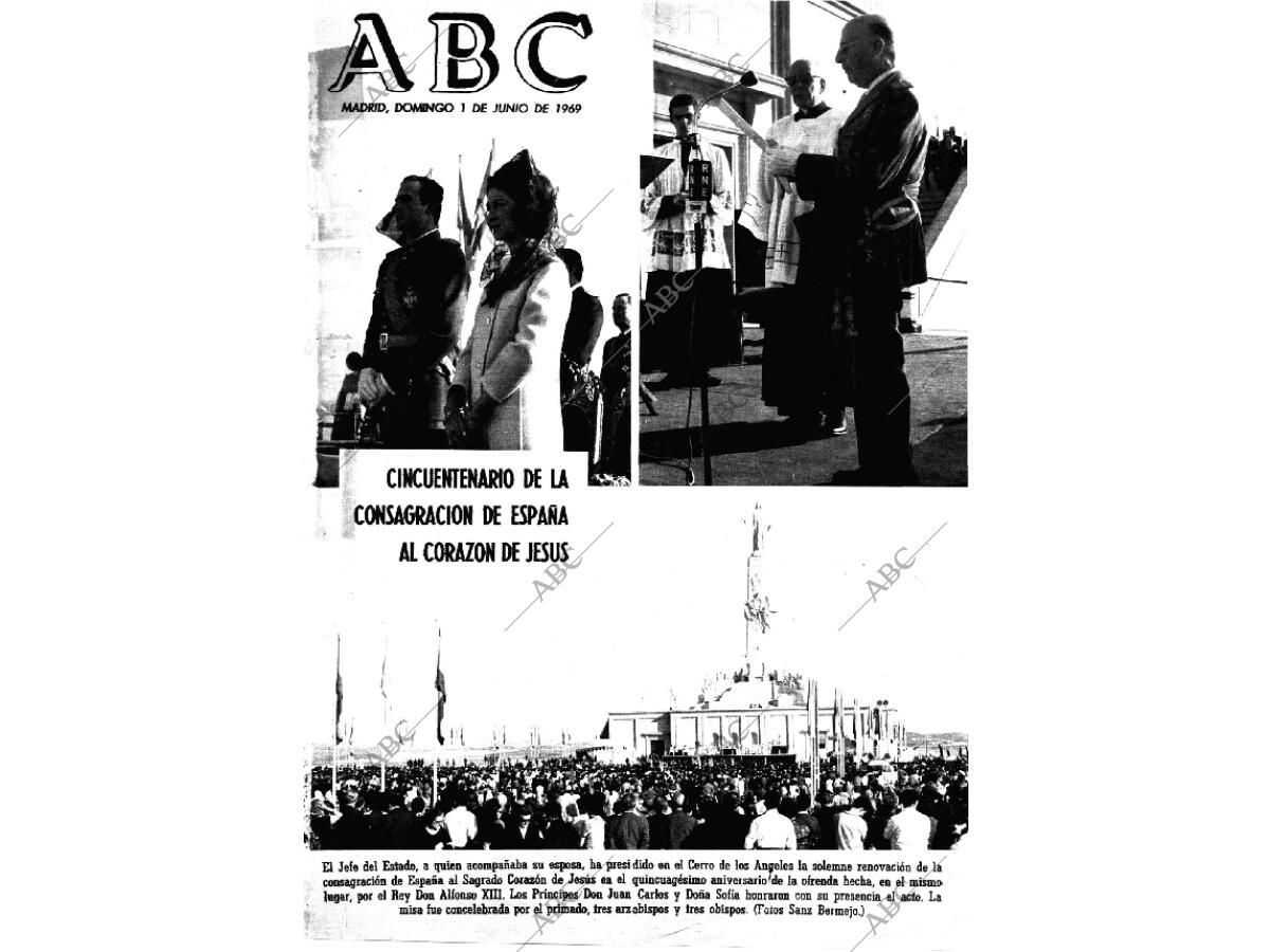Periódico ABC MADRID 01-06-1969,portada - Archivo ABC