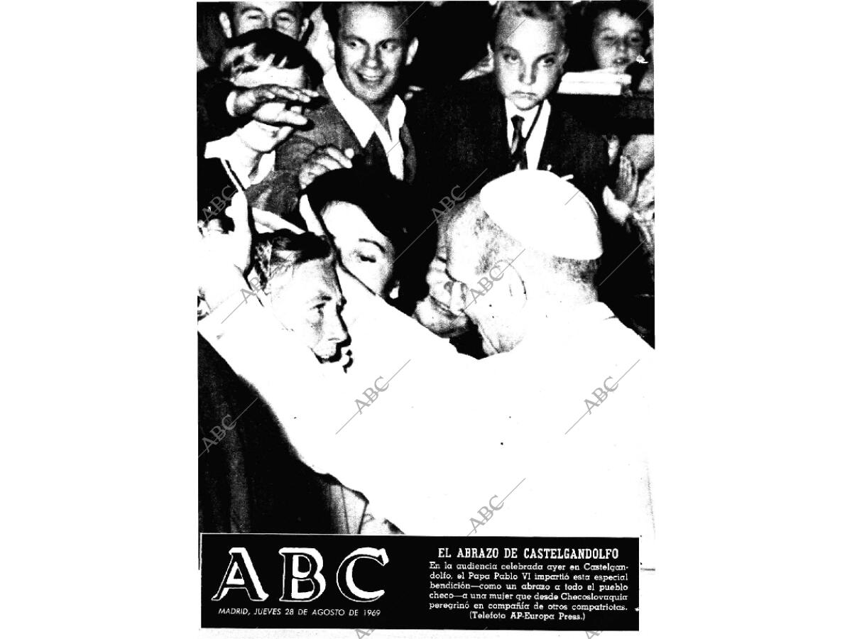 Periódico ABC MADRID 28-08-1969,portada - Archivo ABC