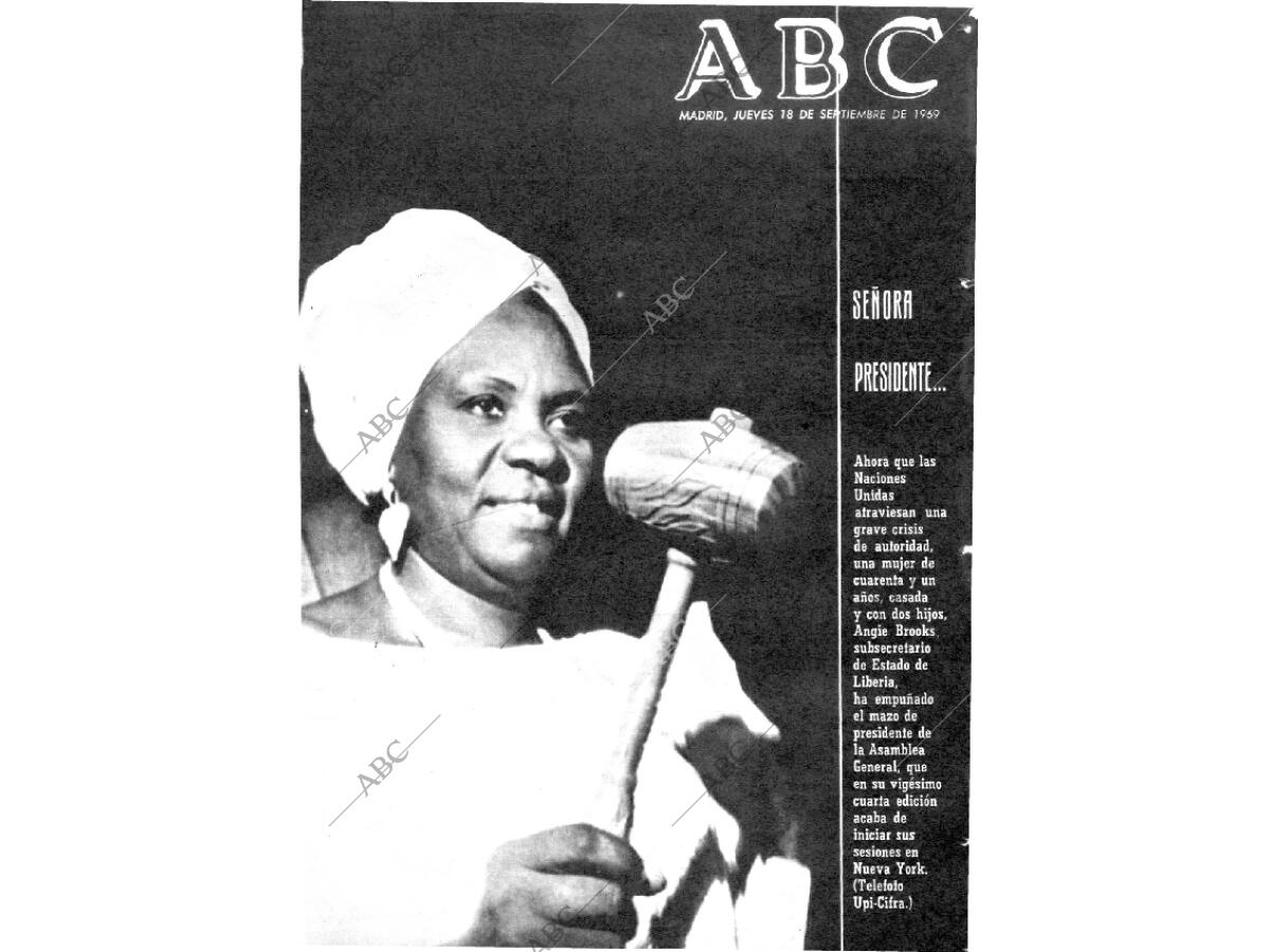 Periódico ABC MADRID 18-09-1969,portada - Archivo ABC