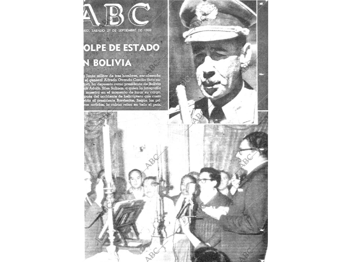Periódico ABC MADRID 27-09-1969,portada - Archivo ABC