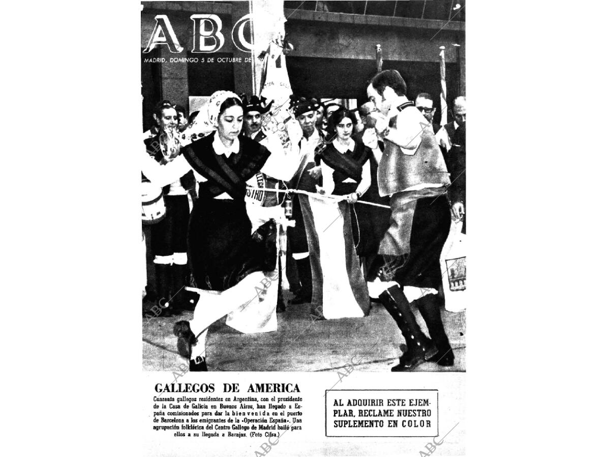 Periódico ABC MADRID 05-10-1969,portada - Archivo ABC