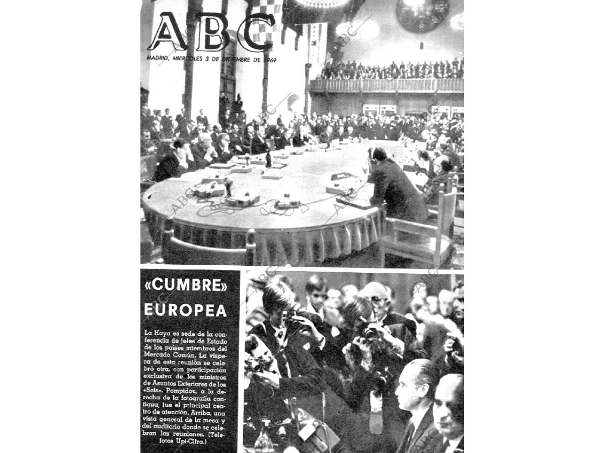Periódico ABC MADRID 03-12-1969,portada - Archivo ABC