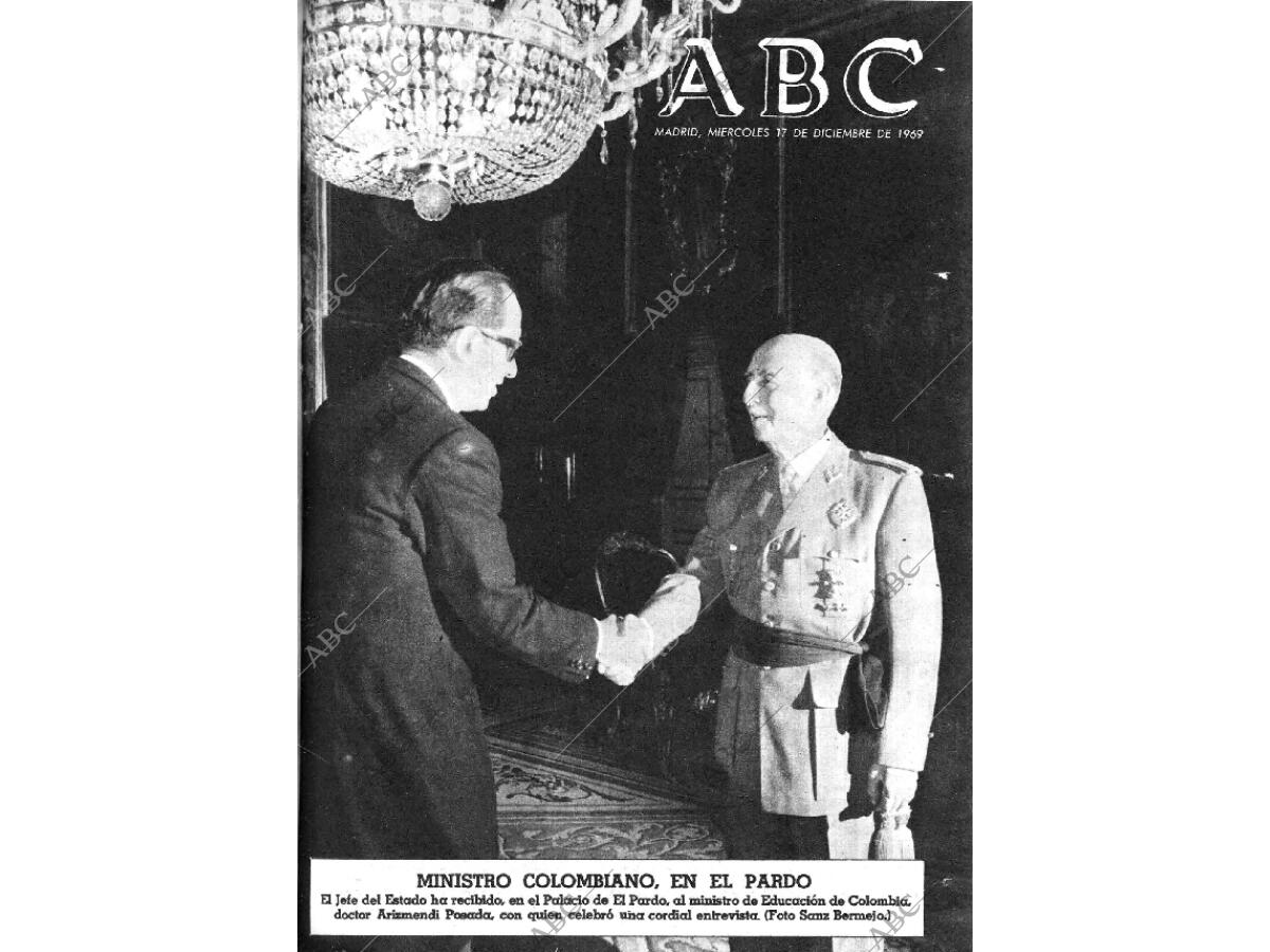 Periódico ABC MADRID 17-12-1969,portada - Archivo ABC