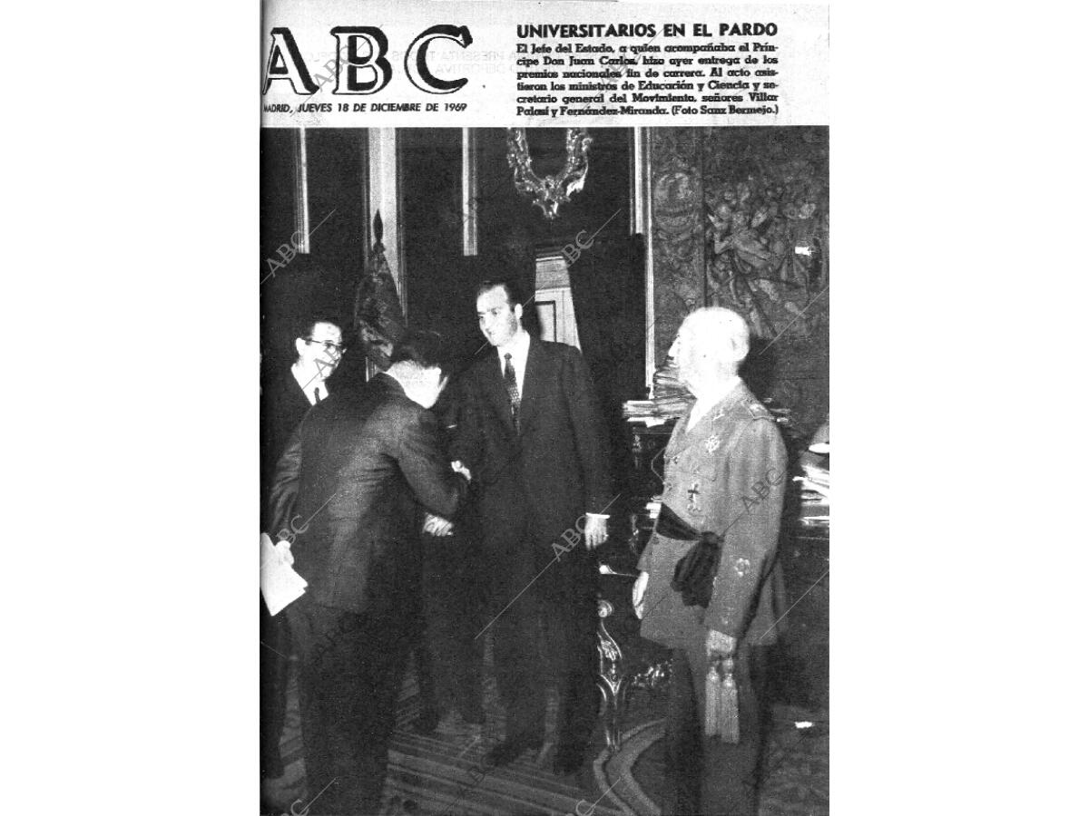 Periódico ABC MADRID 18-12-1969,portada - Archivo ABC