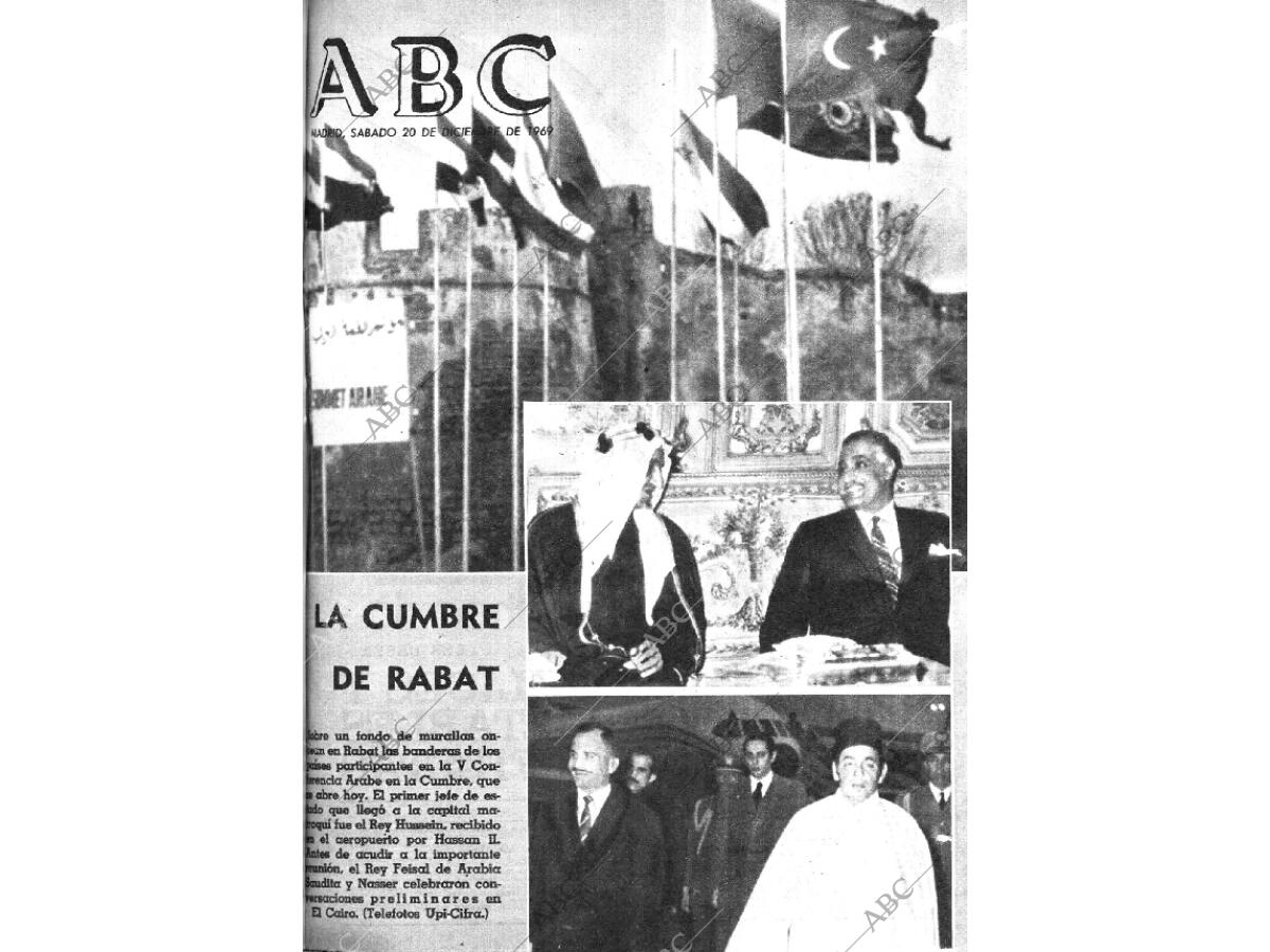 Periódico ABC MADRID 20-12-1969,portada - Archivo ABC
