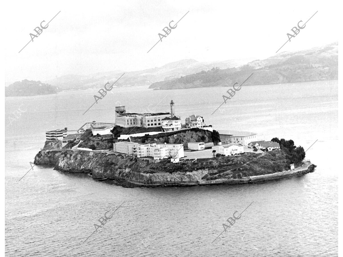 Vista aérea de la cárcel de máxima seguridad de Alcatraz - Archivo ABC